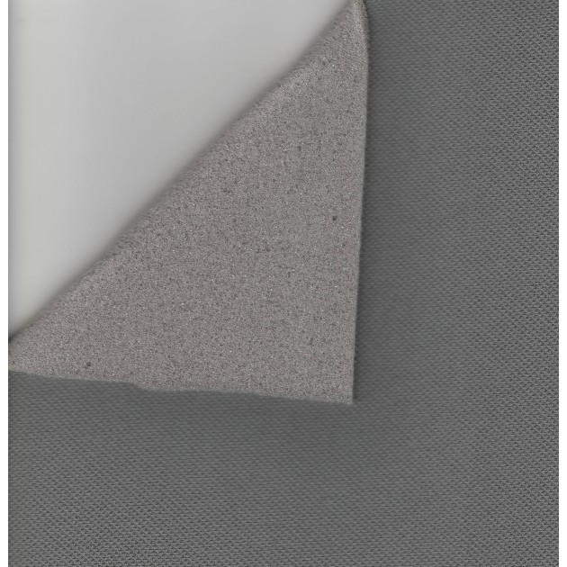 TISSU D'ORIGINE ! VELOURS GRIS SUR RESILLE Laize 180 cm